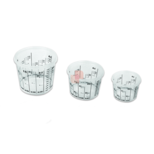 Graduated Container for paint preparation, dosage, 200 pieces